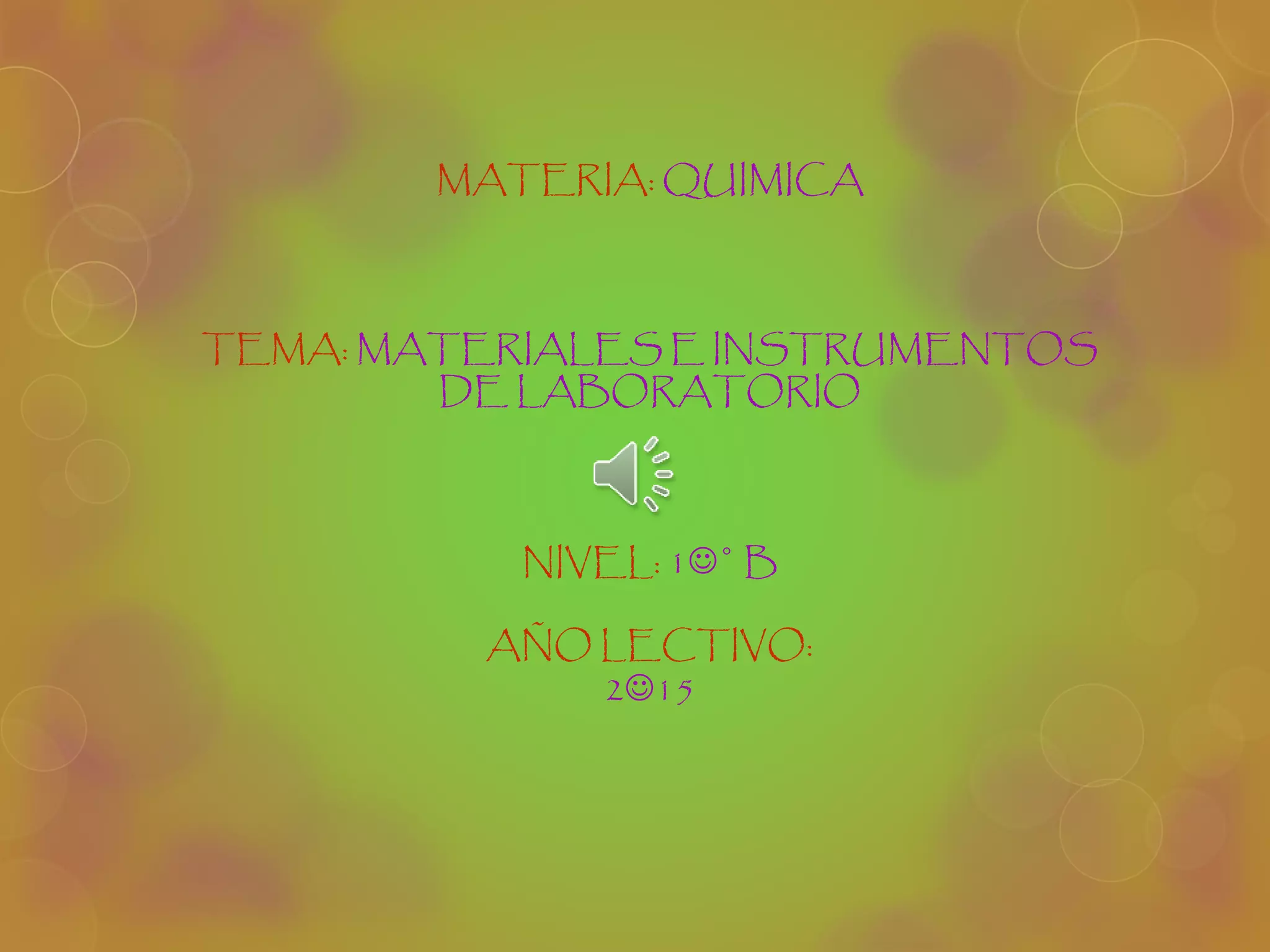 materiales e instrumentos de laboratorio de quimica | PPT