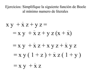 Algebra de boole | PPT