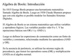 Algebra de boole | PPT