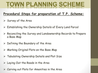 Draft Proposal of Town Planning Scheme | PPTX