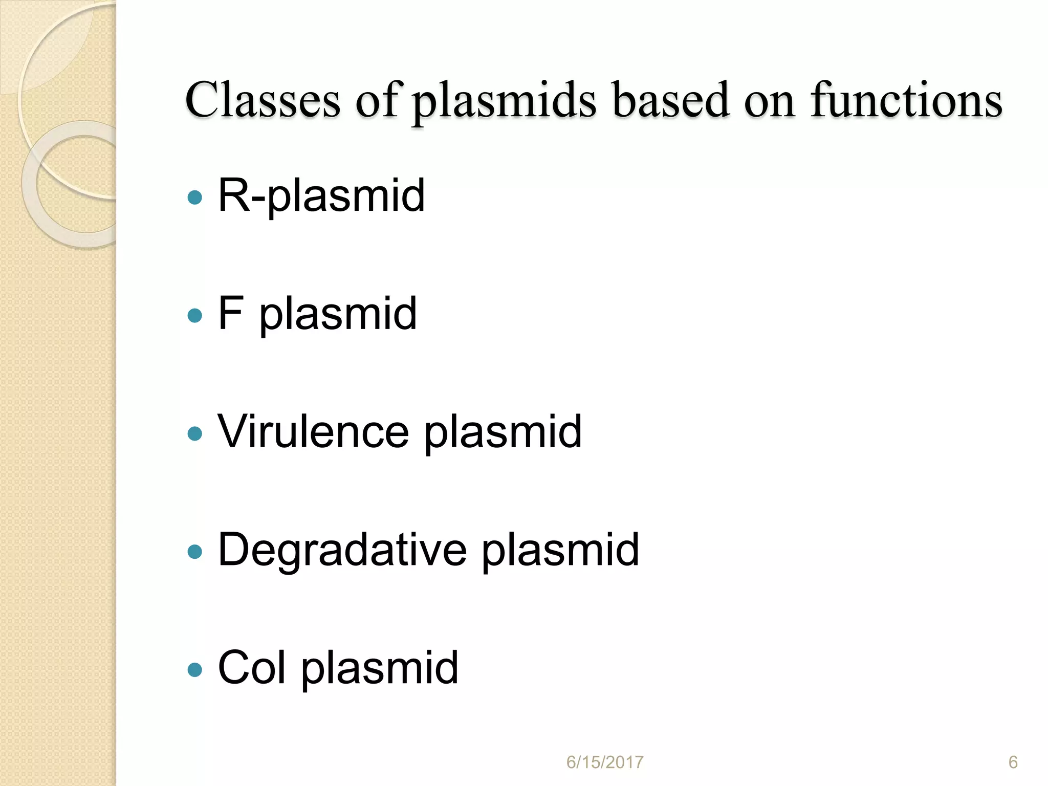 Plasmid and antibiotic resistance | PPTX