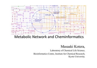 Metabolic network and cheminformatics | PPT
