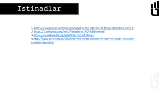 Əşyaların İnterneti- Internet of Things (IoT) | PPTX