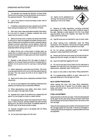 Yale (a807) erp16 20 atf forklift service repair manual | PDF