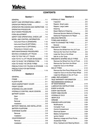 Yale (a807) erp16 20 atf forklift service repair manual | PDF