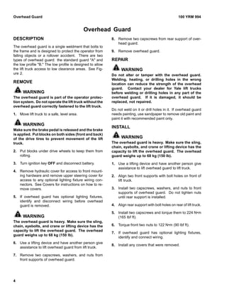 Yale a883 esc030 fa forklift service repair manual | PDF