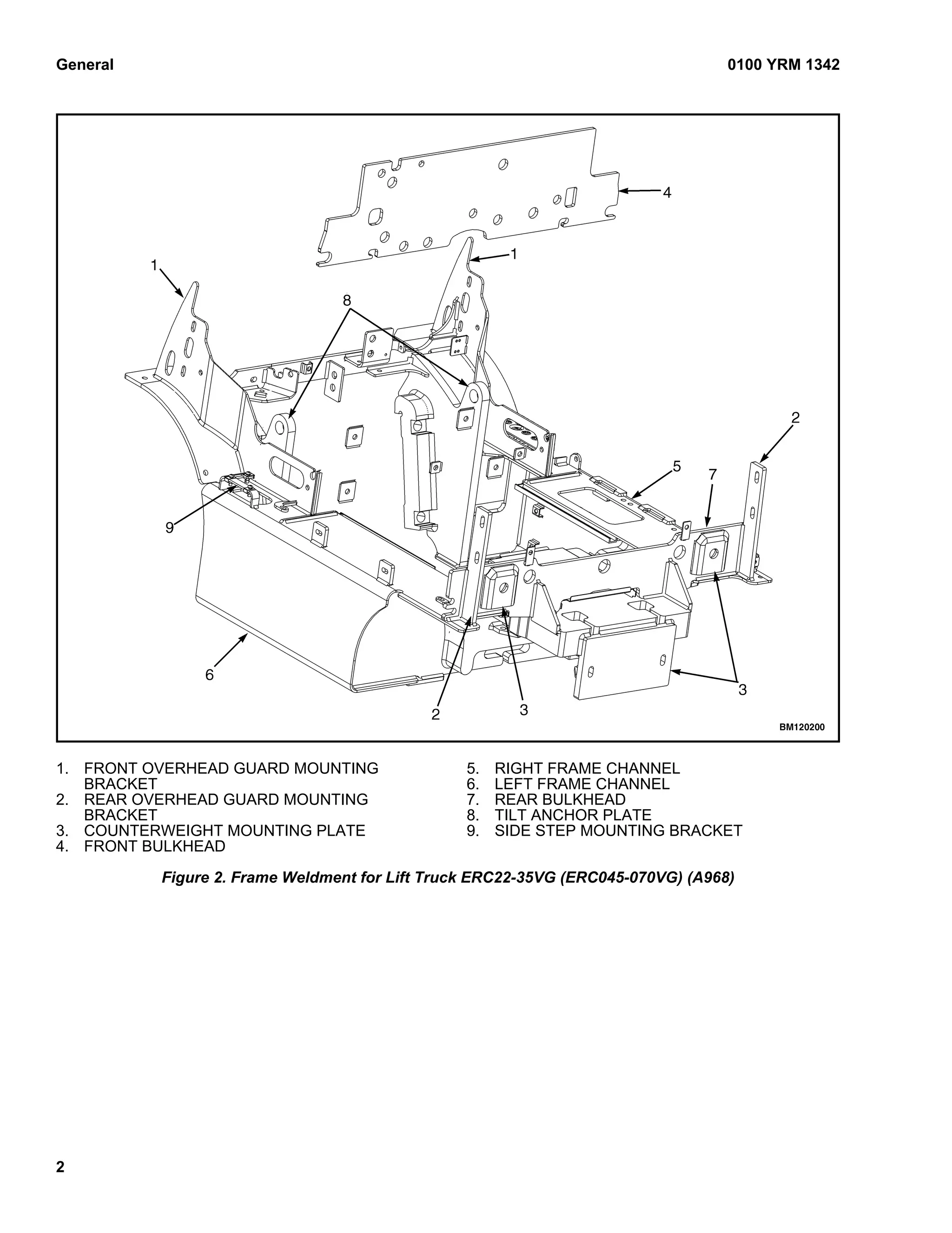 Yale (a938) erc50 vhs lift truck service repair manual | PDF