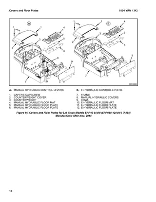 Yale (a938) erc50 vhs lift truck service repair manual | PDF