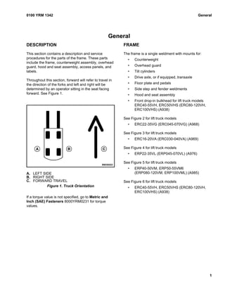 Yale a968 erc35 vg lift truck service repair manual | PDF