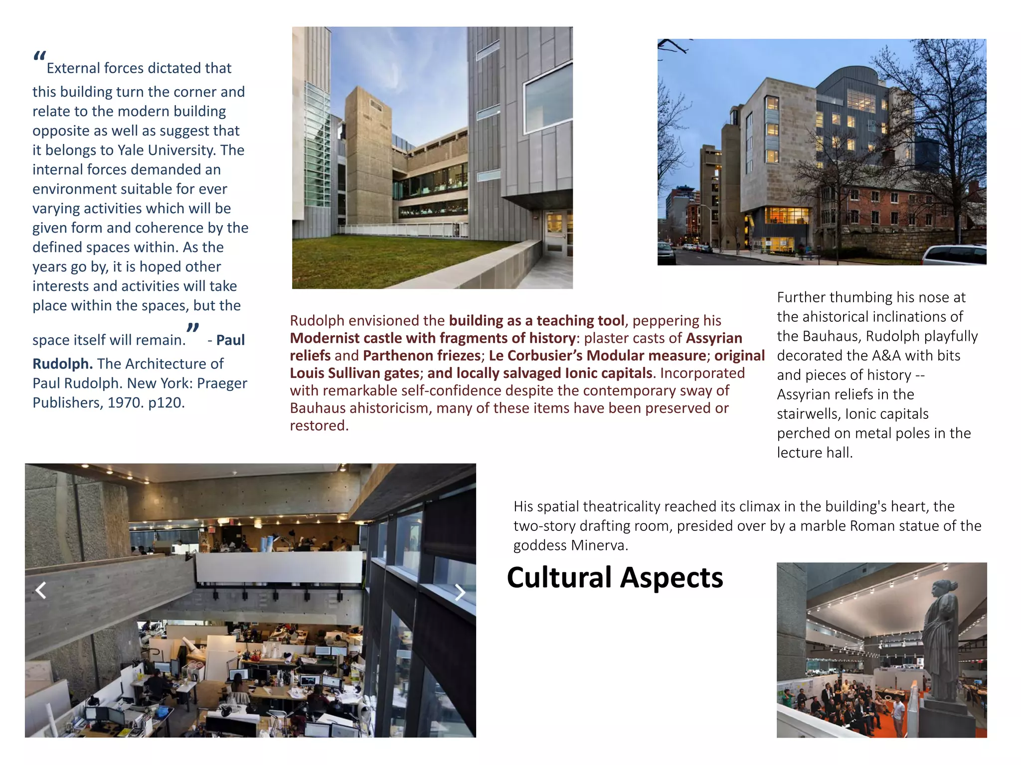 Yale Art + Architecture Building - Case Study | PDF