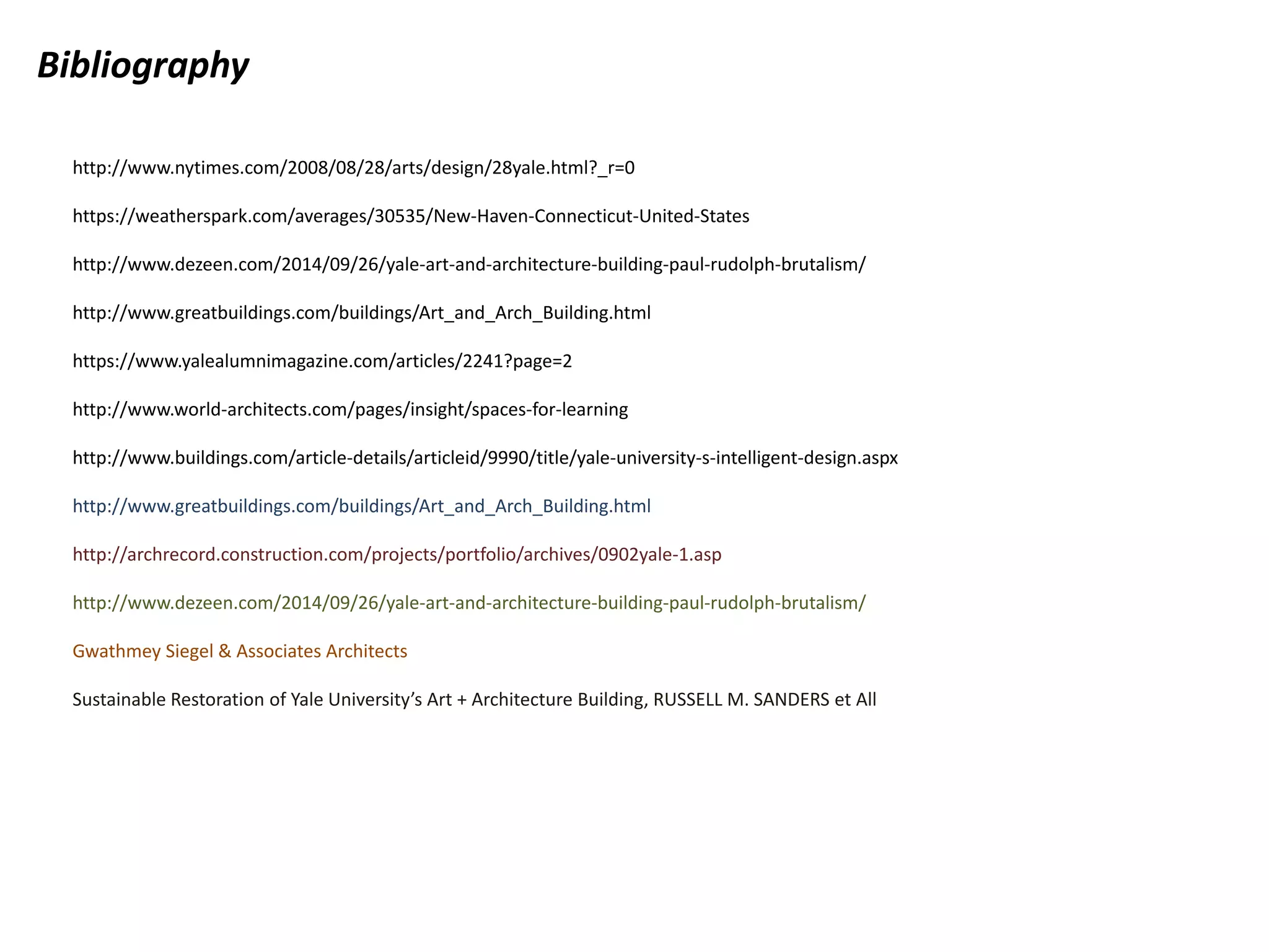 Yale Art + Architecture Building - Case Study | PDF