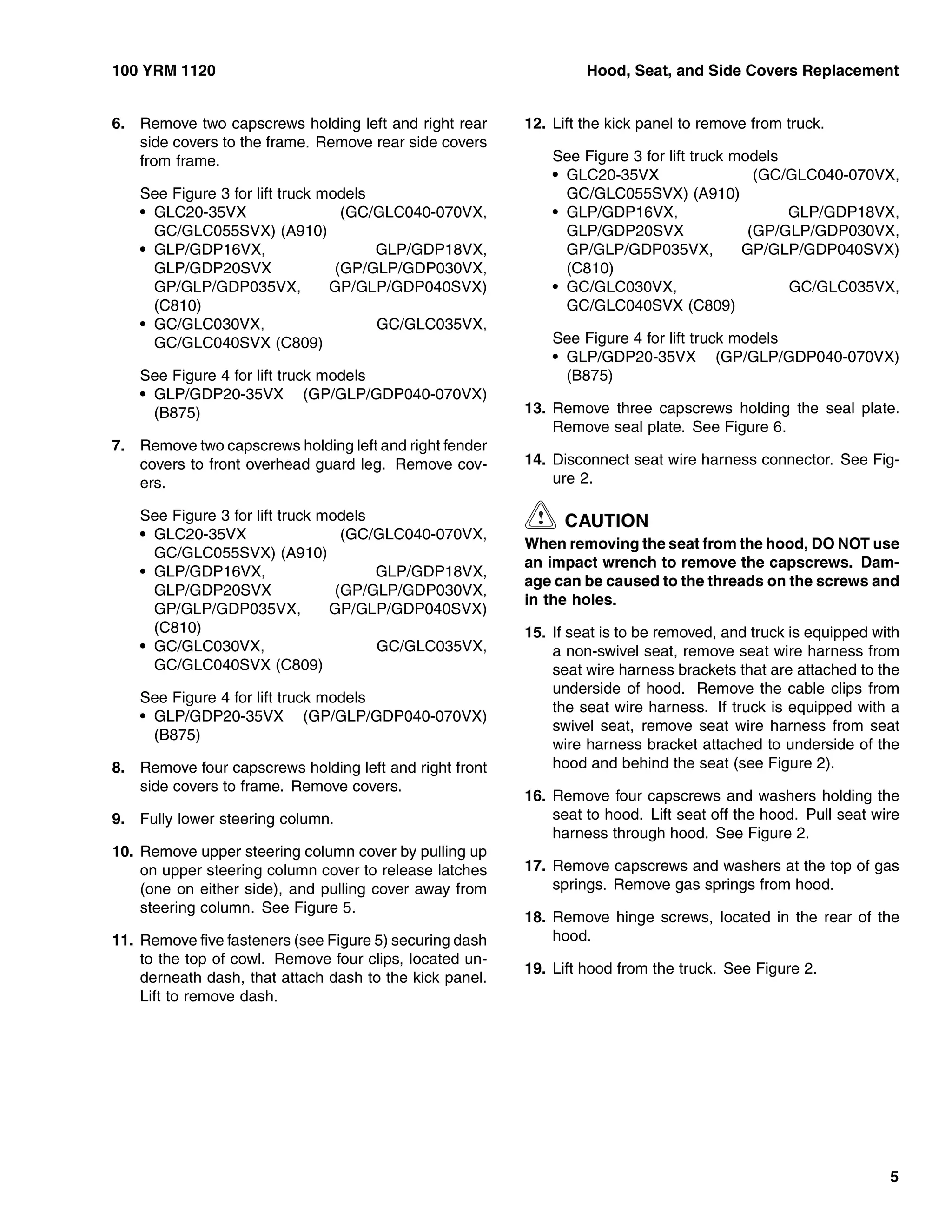 Yale b875 glp060 vx lift truck service repair manual | PDF