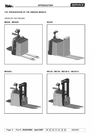 YALE (B892) MP20XD LIFT TRUCK Service Repair Manual.pdf
