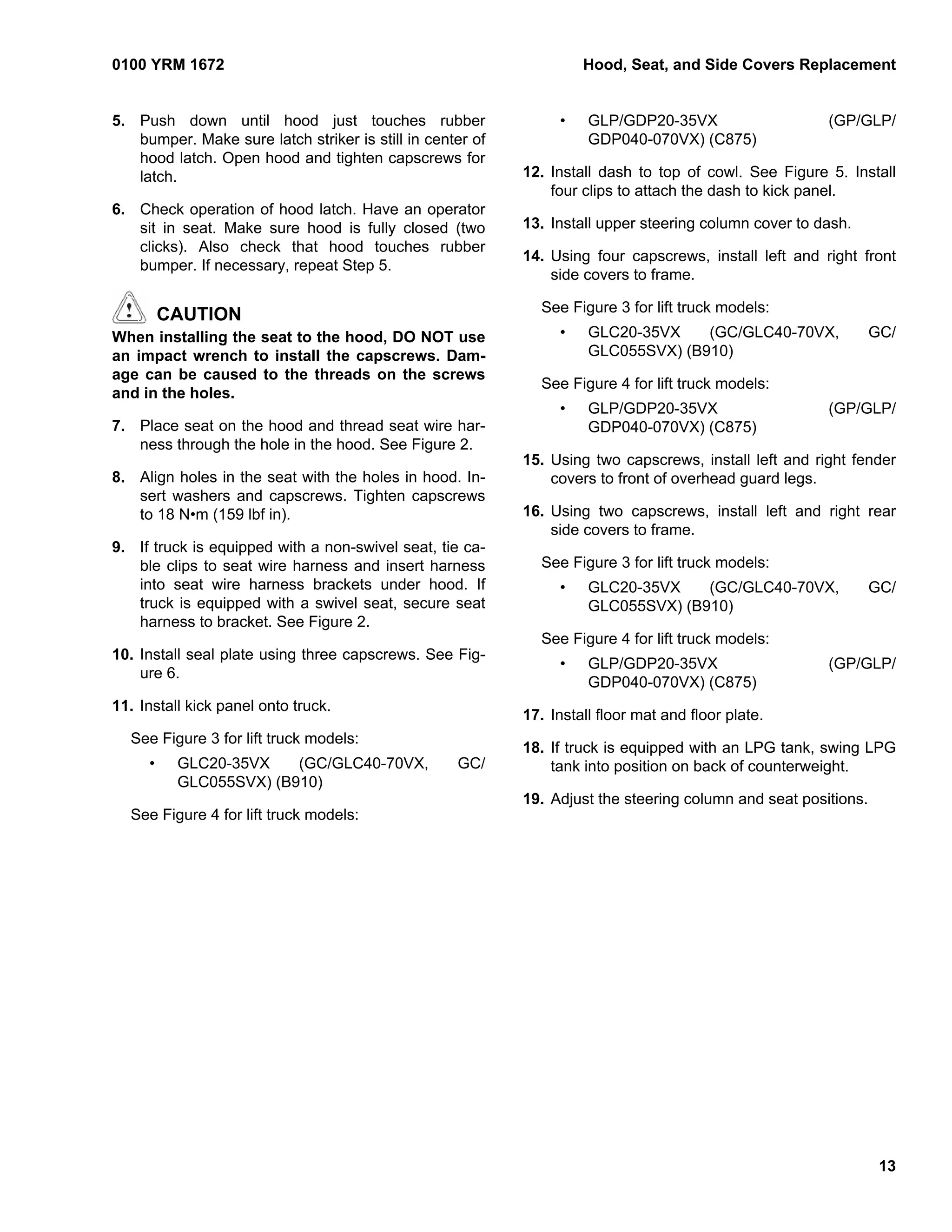 Yale (b910) gc040 vx lift truck service repair manual | PDF