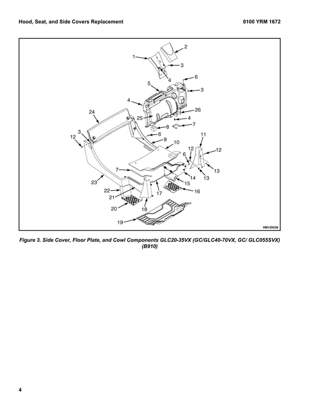 Yale (b910) glc050 vx lift truck service repair manual | PDF