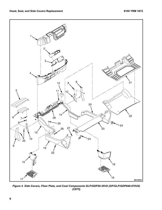 Yale (b910) glc050 vx lift truck service repair manual | PDF