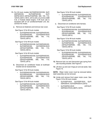Yale (c875) gtp50 vx lift truck service repair manual | PDF