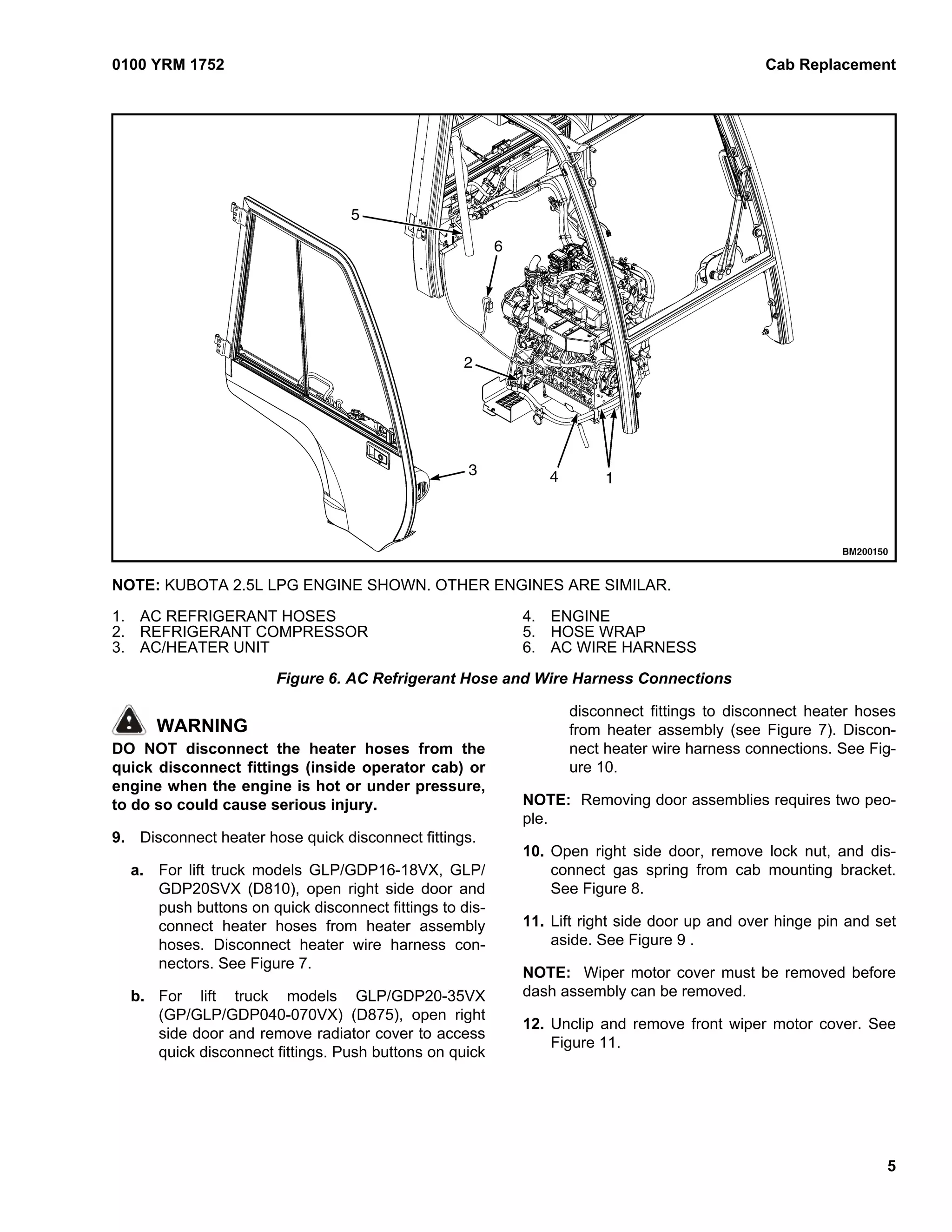 Yale (d875) gtp050 vx lift truck service repair manual | PDF