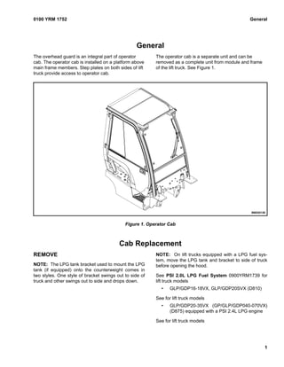 Yale (d875) gtp050 vx lift truck service repair manual | PDF