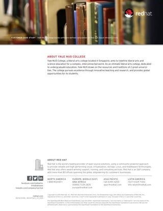 Yale-NUS SDDC on RHCI | PDF