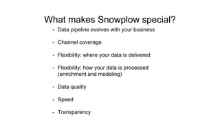 Snowplow: where we came from and where we are going - March 2016 | PPTX