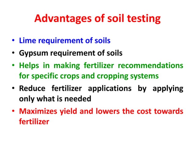 FERTILIZER RECOMMENDATION BASED ON SOIL TEST VALUES | PDF | Agriculture ...