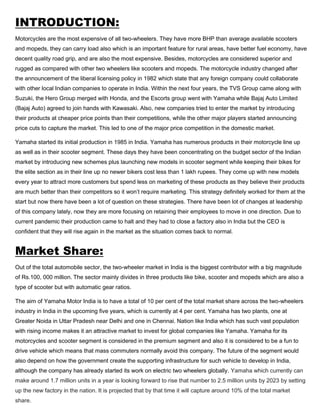 Yamaha market structure | PDF