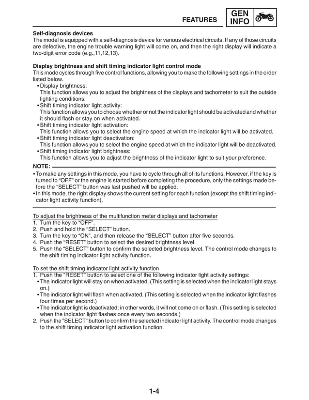 Yamaha Yzf R1 2004 Service Manual Lit 11616 17 55 5 Vy 28197 10 | PDF