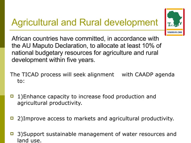 Japan’s Leadership on Agriculture and Rural Development | PPT