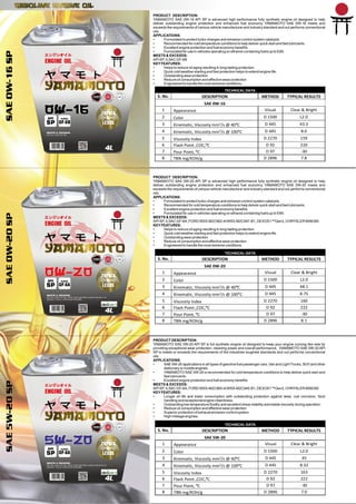 YAMAMOTO LUBRICANTS CATALOGUE 2024 - ENGINE OIL IN JAPAN | PDF
