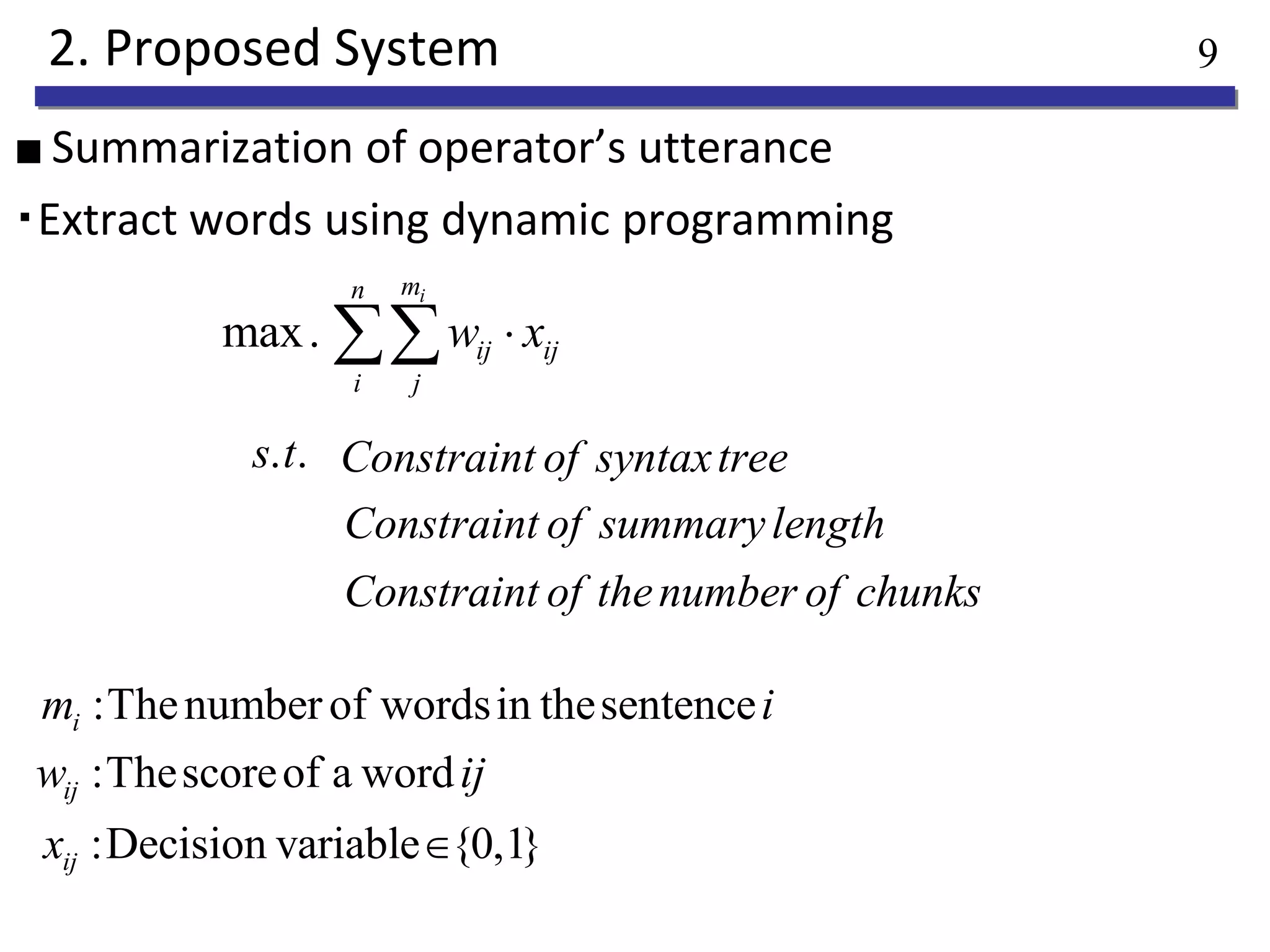 Response Summarizer: An Automatic Summarization System of Call Center ...