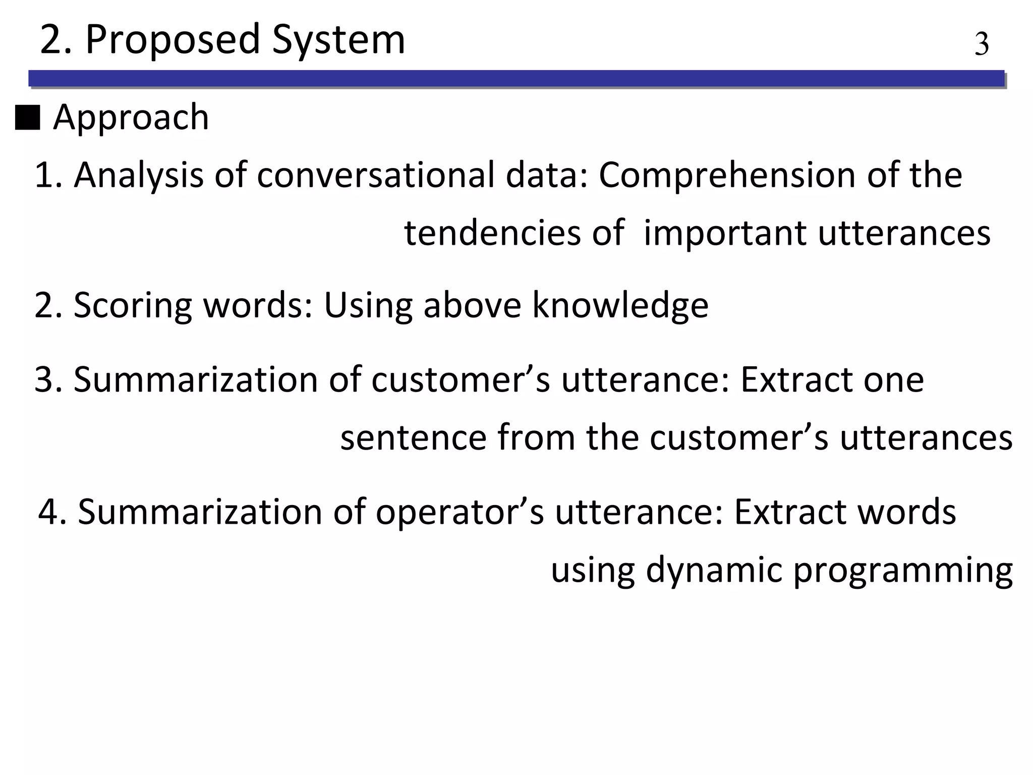 Response Summarizer An Automatic Summarization System Of Call Center Conversation Ppt