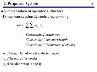 Response Summarizer: An Automatic Summarization System of Call Center ...
