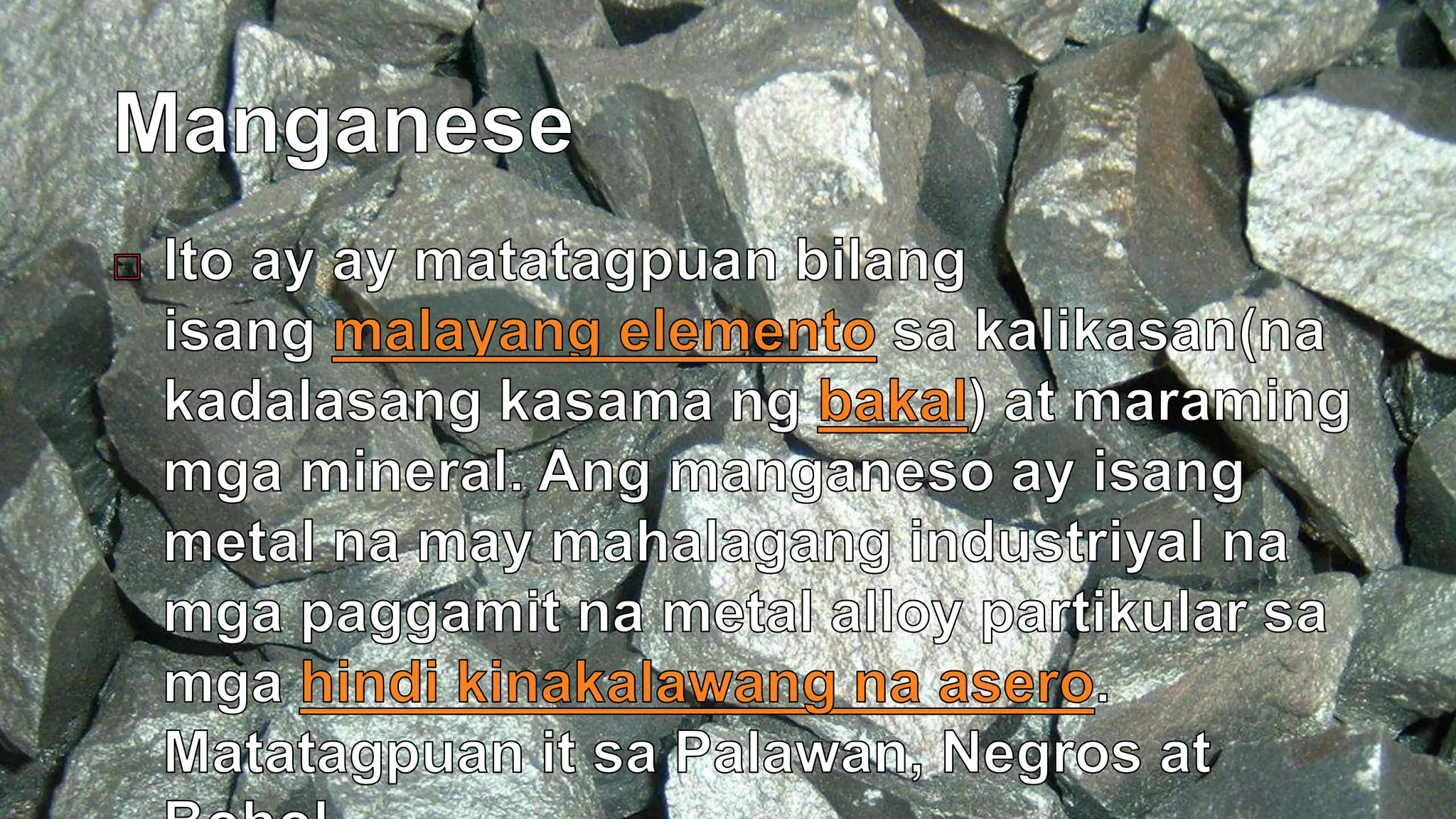 Yamang mineral | PPTX