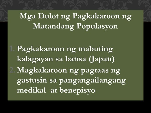 Yamang Tao, Populasyon, at Mga Indikasyon sa Pag-unlad | PPTX