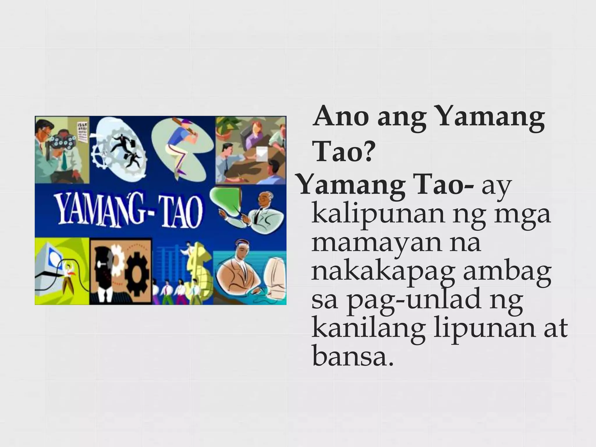 Yamang Tao at Pag Unlad COT-RPMS Aligned and Integrated BY JUAN R ...
