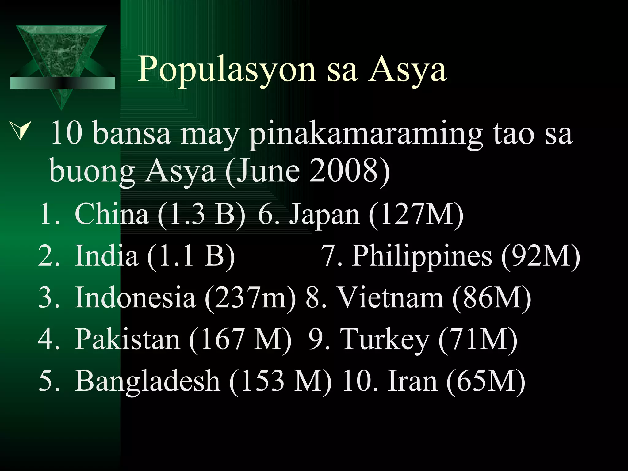 Yamang tao ng asya | PPT