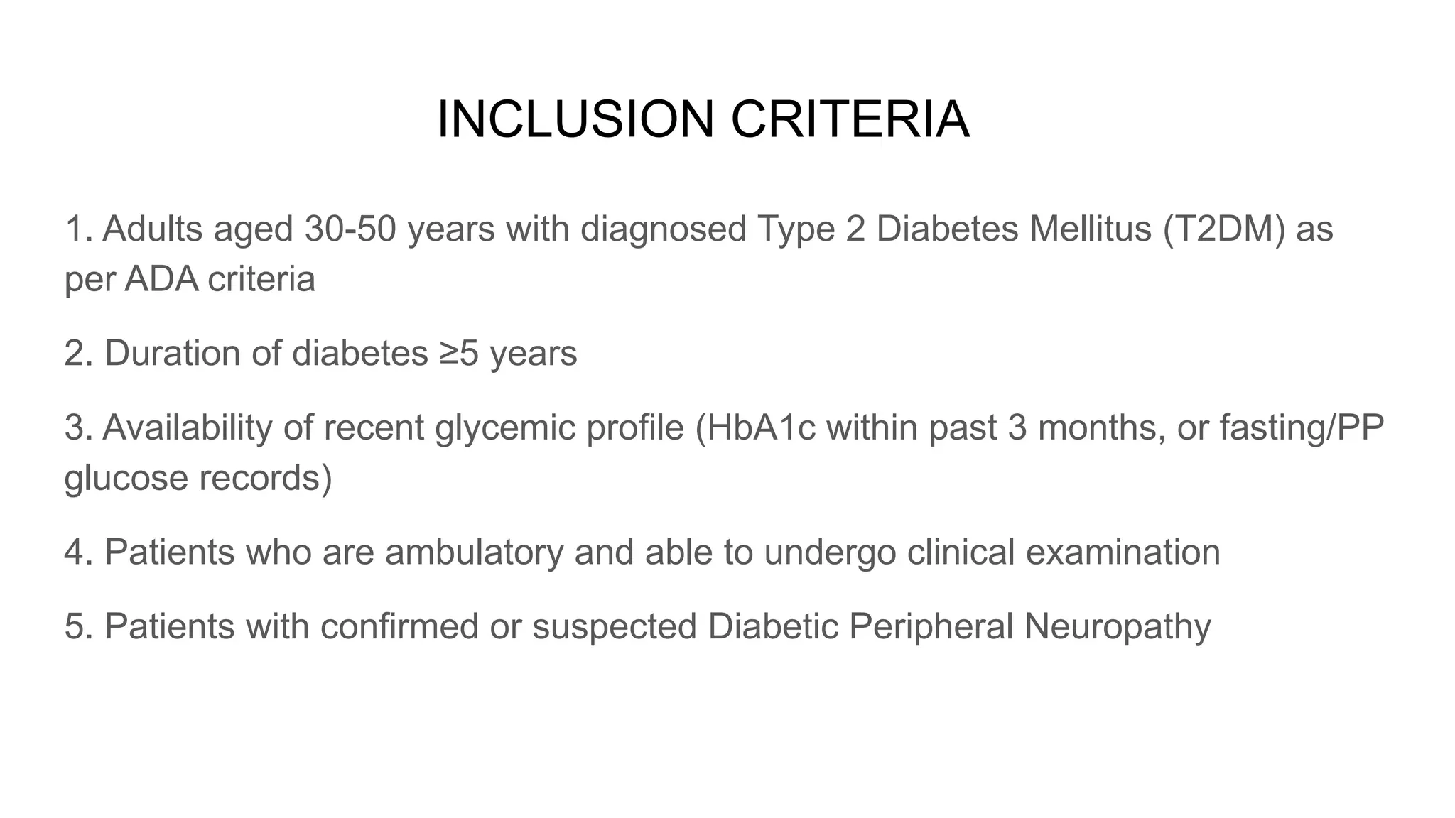 glycemic status and diabetic peripheral neuropathy | PPTX