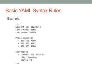 Yaml | PPTX