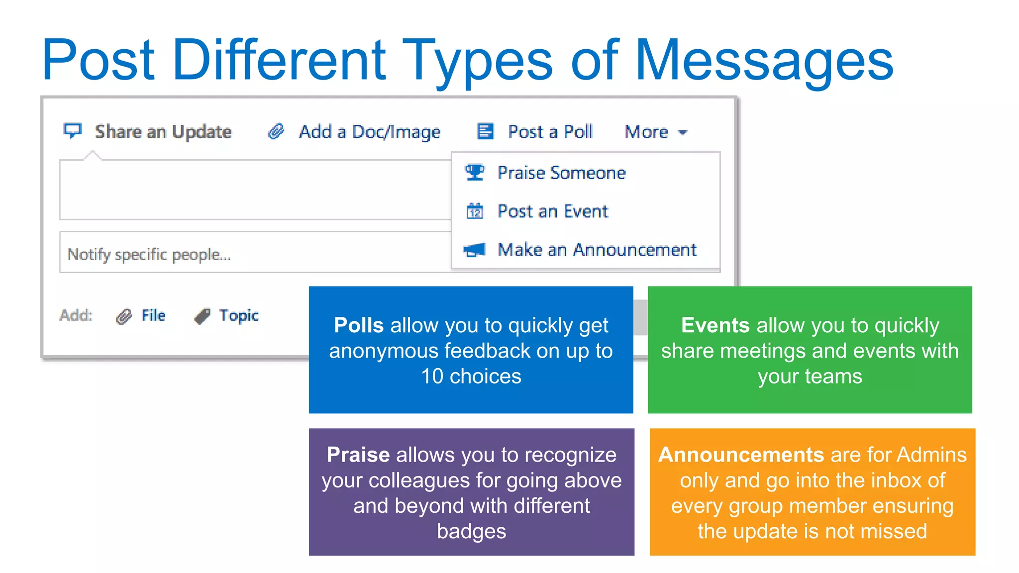 Yammer training 105 | PPT
