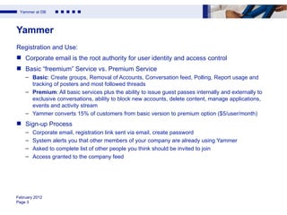 Yammerat db andrew camacho | PPT