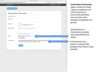 Yammer Communities Product Overview | PDF