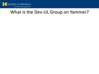 Yammer groups tutorial | PPT