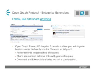 System of Engagement: Yammer Announces Activity Stream API, Open Graph for Enterprise and Yammer ...