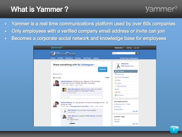 Yammer Product Overview | PDF | Email | Internet