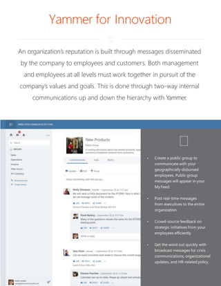 Yammer use case catalog | PDF