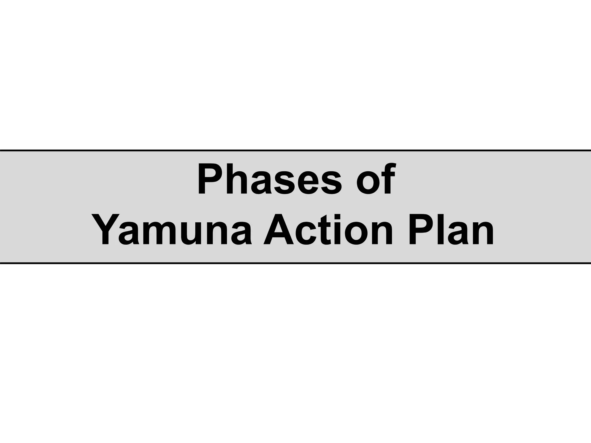 Yamuna action plan | PDF