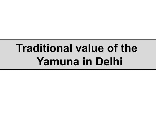 Yamuna action plan | PDF