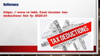 Deduction Under Section 80C and 80D | PPTX