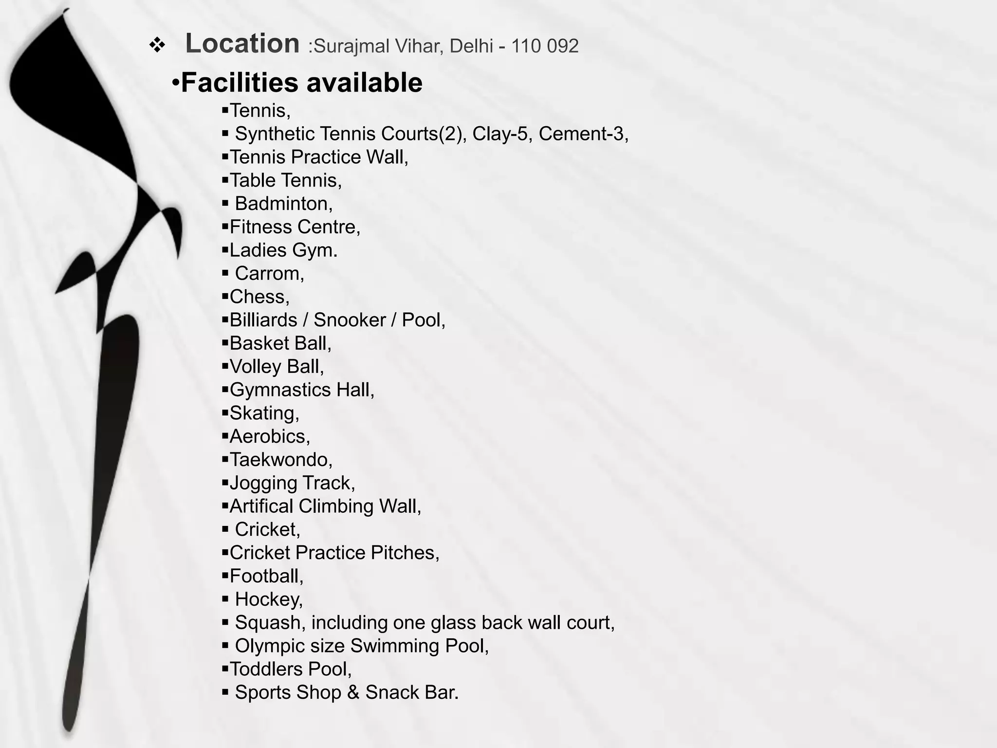Yamuna sports complex | PPTX